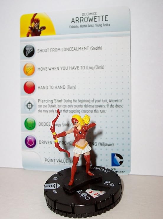 Amazon.com: HeroClix DC Teen Titans #006 Arrowette Figure with Card ...
