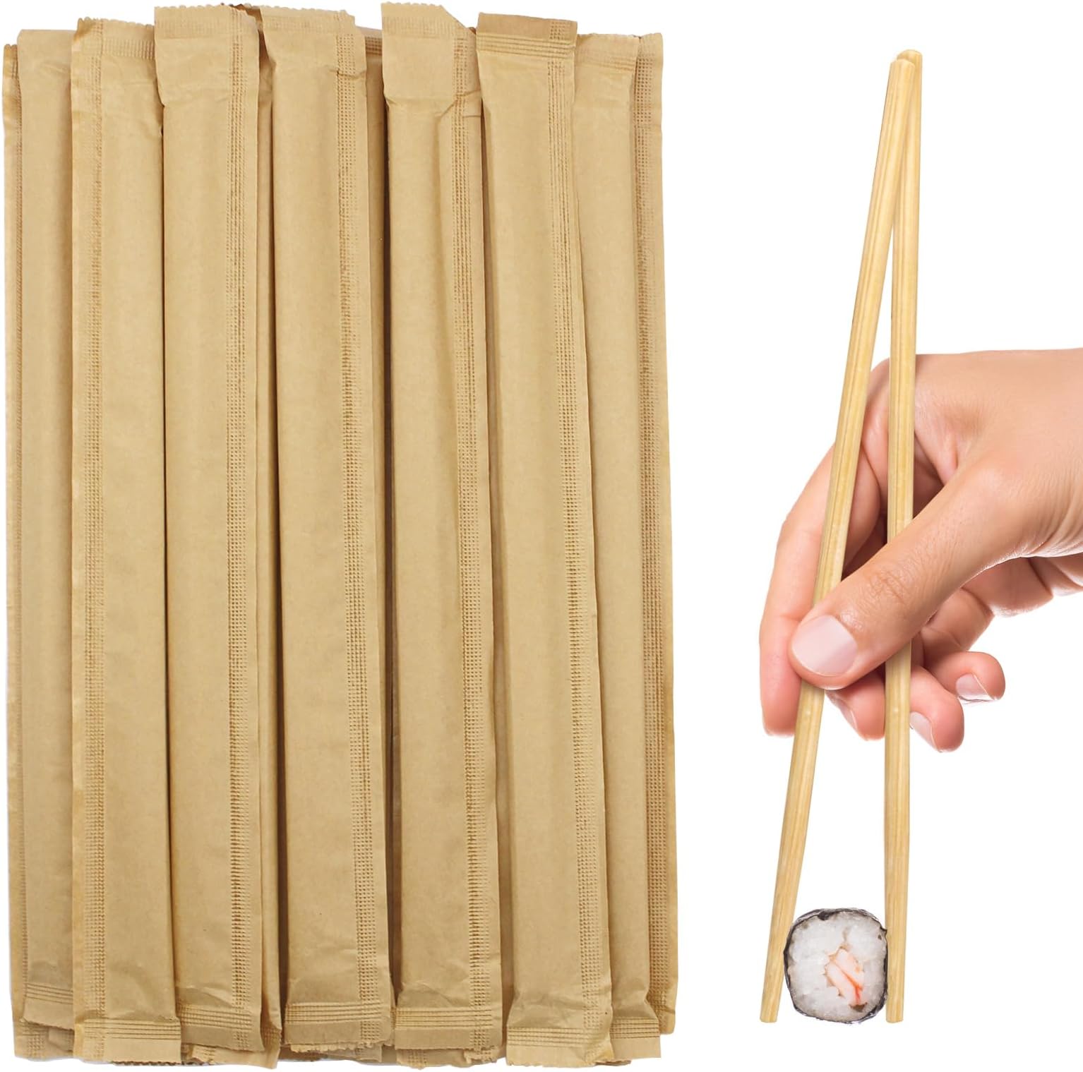 Amazon.com: [100 Pairs] Disposable Bamboo Chopsticks - Premium ...