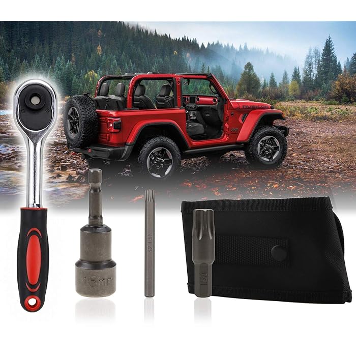 Buy ELONN for Jeep Wrangler Tool Kit Hard Top and Door Removal Kit ...