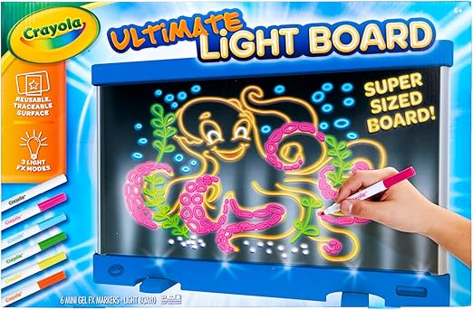 Amazon.com: Crayola Ultimate Light Board - Blue, Drawing Tablet ...