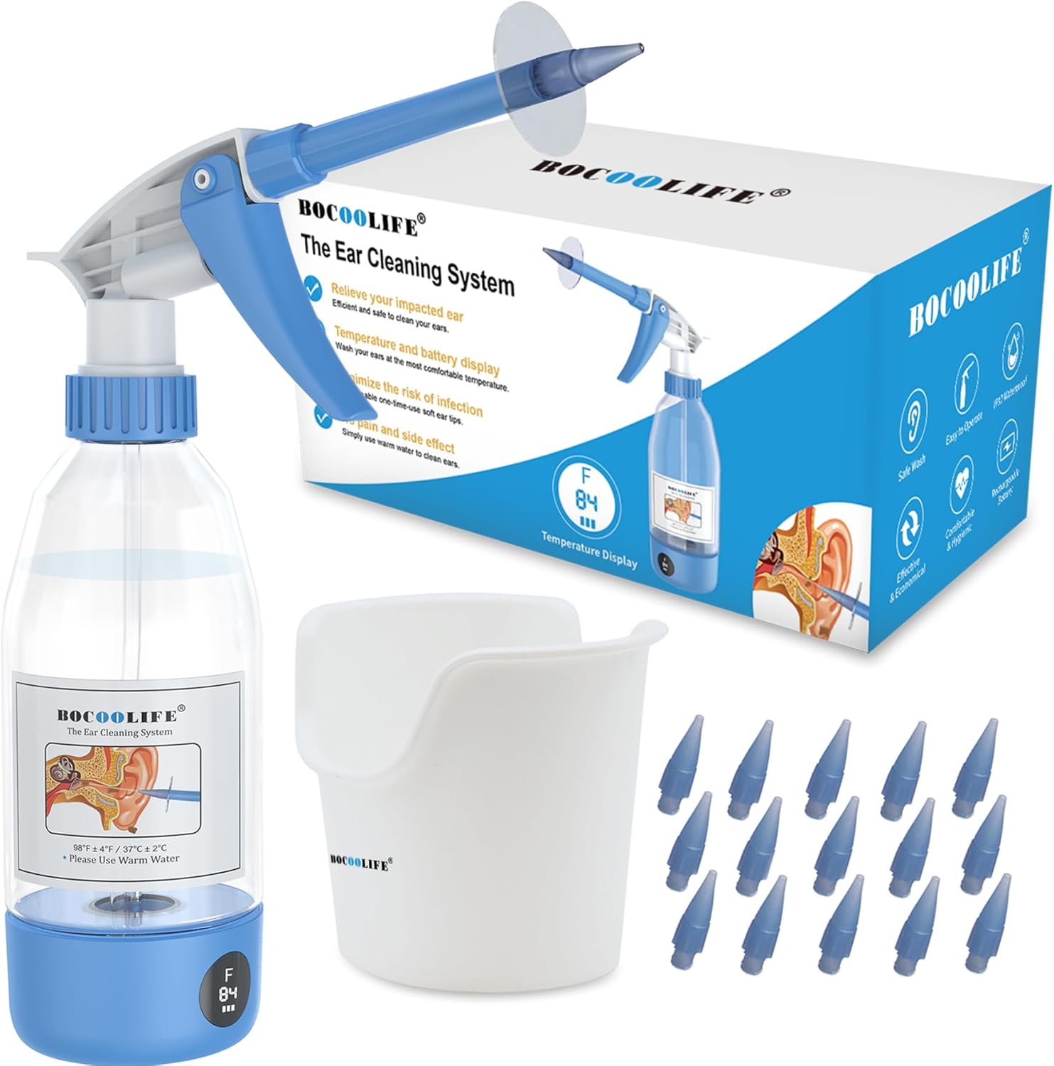 Amazon.com: Ear Wax Removal Kit Upgraded - Safe Ear Irrigation Flushing ...