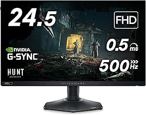 Amazon.com: Alienware AW2524H Gaming Monitor - 24.5-inch 480Hz 1ms IPS ...