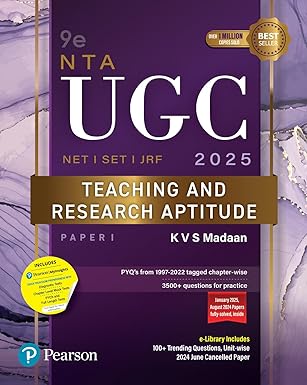 Pearson NTA UGC NET 2025 Paper 1 by KVS Madaan | Teaching & Research Aptitude | NET/SET/JRF ...