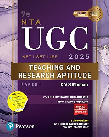 Pearson NTA UGC NET 2025 Paper 1 by KVS Madaan | Teaching & Research Aptitude | NET/SET/JRF ...