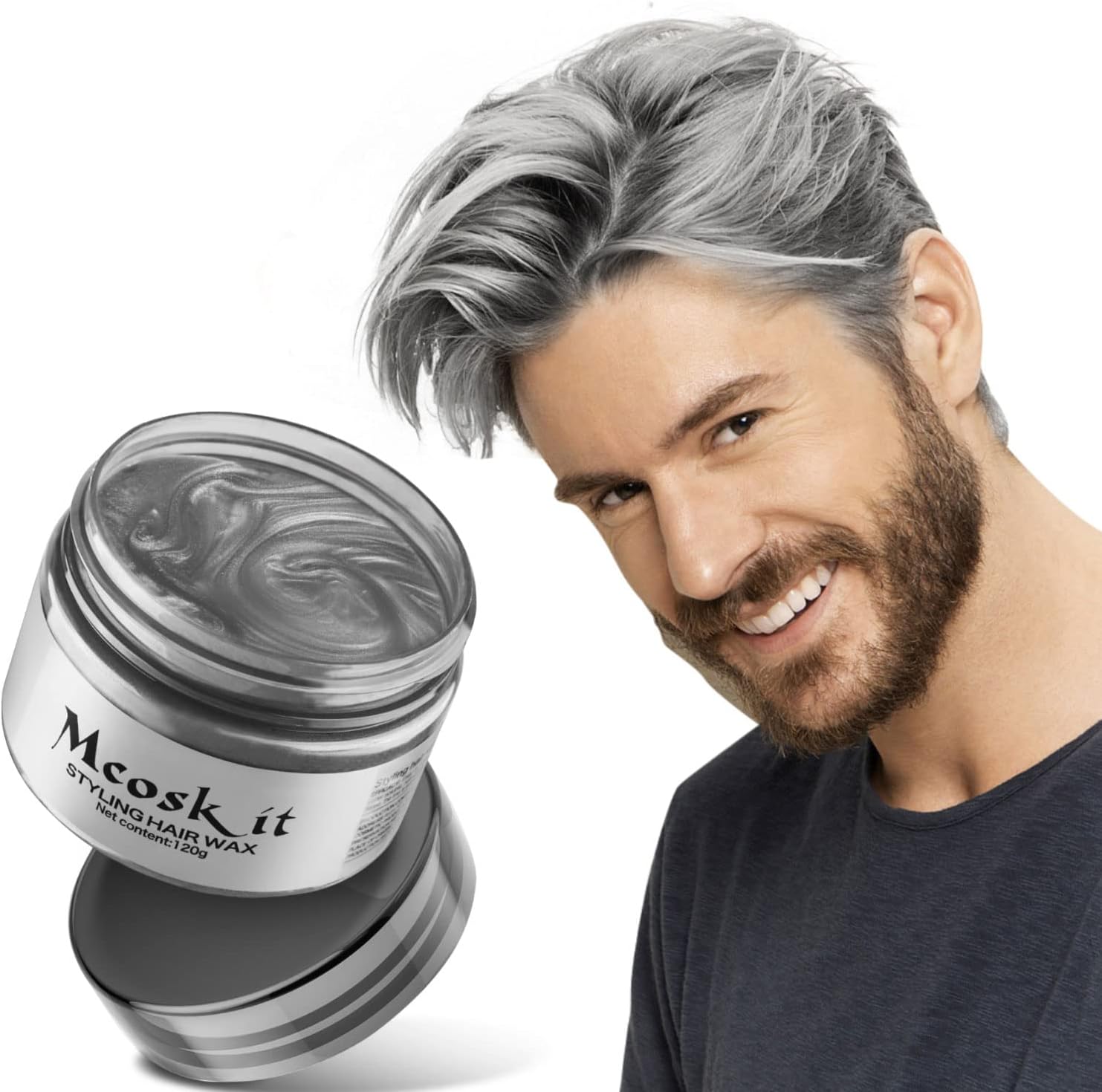Amazon.com: Hair-Color-Wax for Men & Wome (Grey) : Beauty & Personal Care