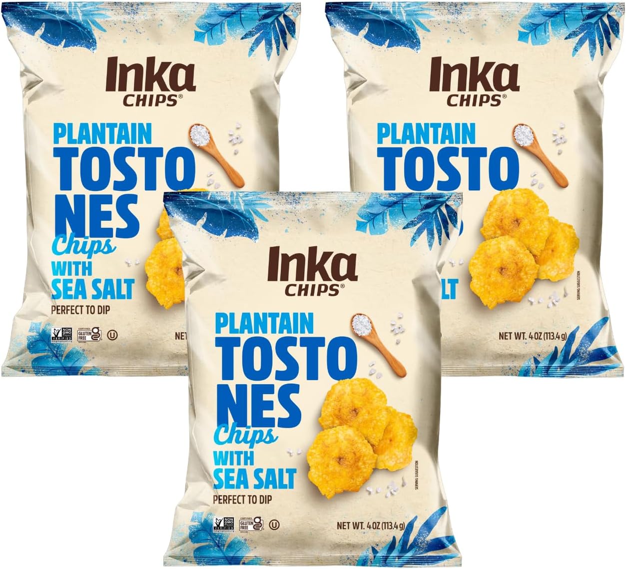 Amazon.com: Inka Sea Salt Flavored Tostones Chips, Gluten Free, Non GMO ...