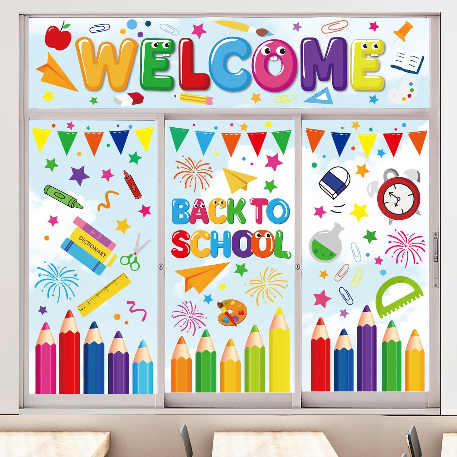 Amazon.com: GreenPine 7 Sheets Inspirational Quotes Window Clings ...