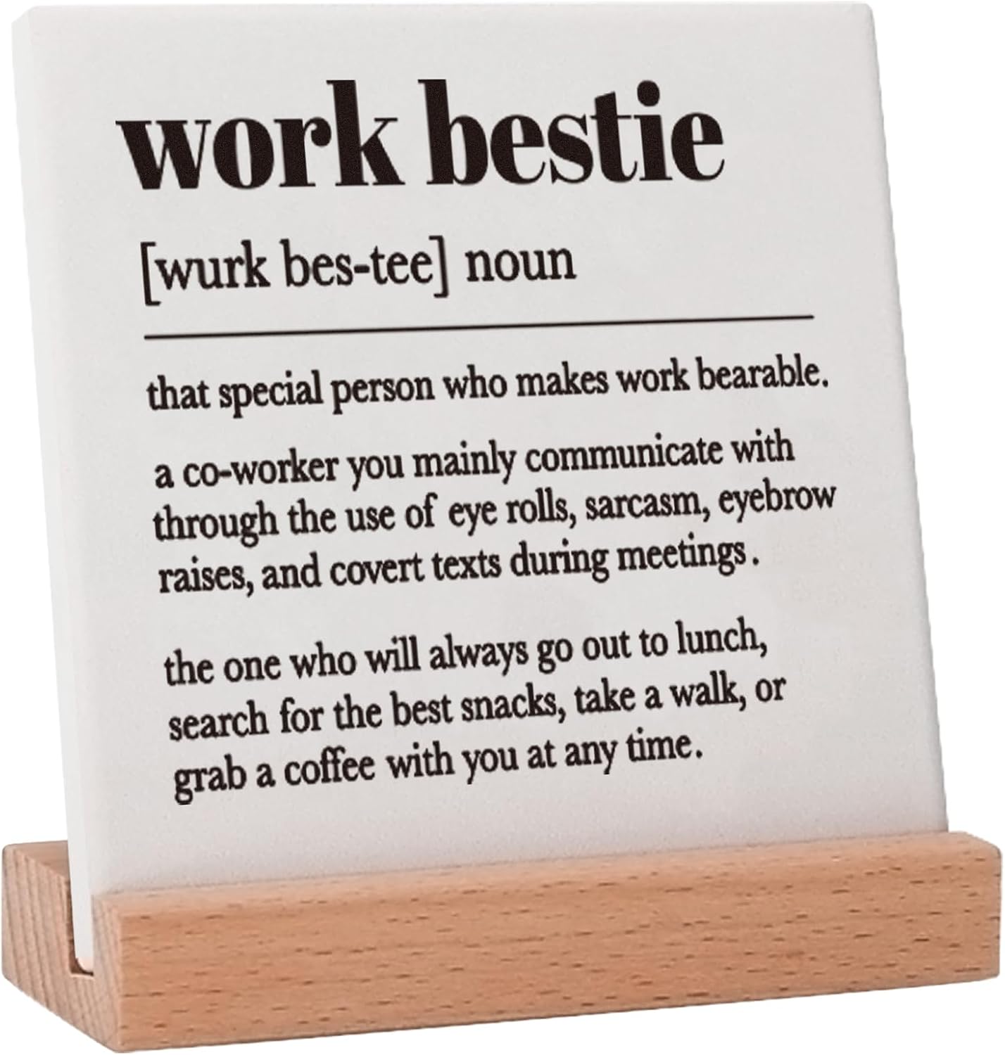 Amazon.com: Lodeskee Work Bestie Gifts for Women Coworker Work Partner ...