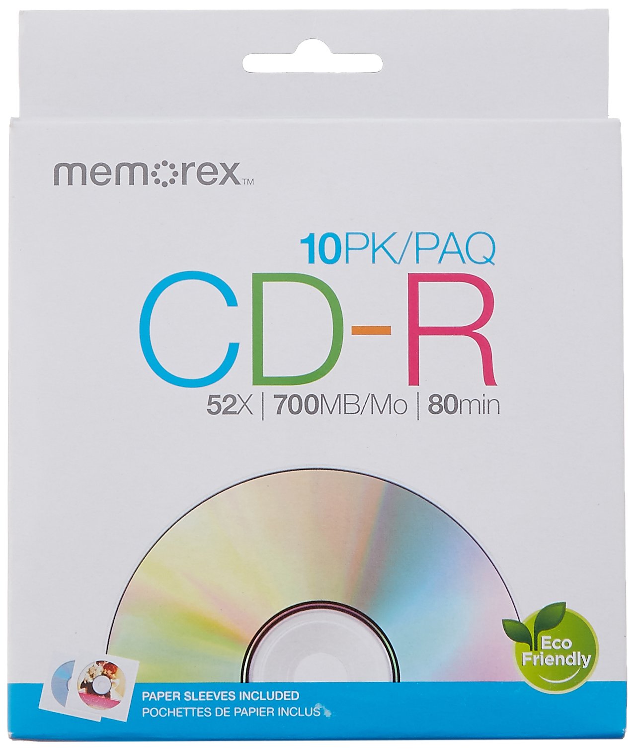Amazon.com: Memorex Value Added 700MB/ 80 Minute 52X CD-R 10 Pack ...