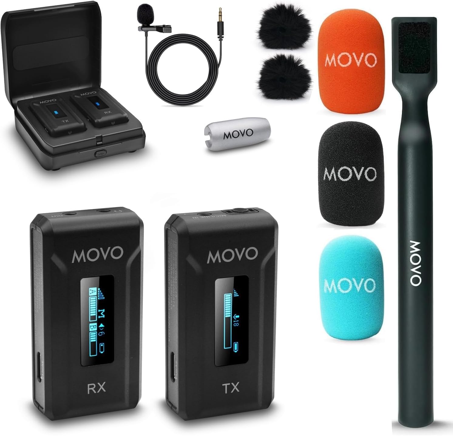 Amazon.com: Movo Lavalier Microphone for GoPro - Compatible with GoPro ...