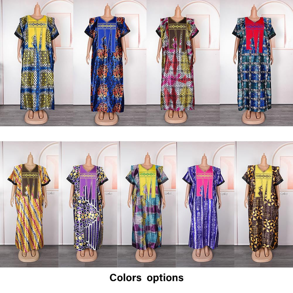 Snapklik.com : African Print Bubu Dress For Woman Embroidery Pattern ...