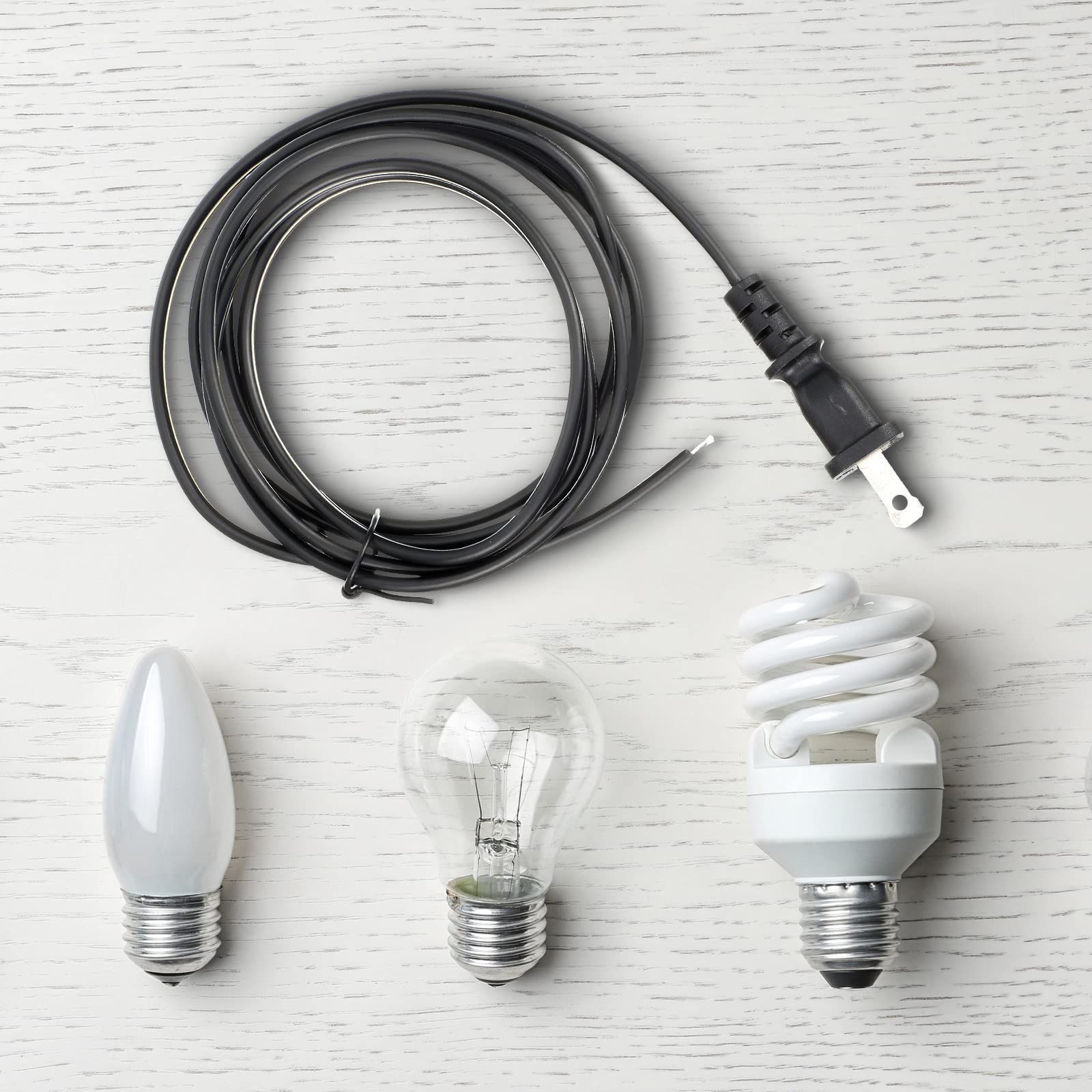 Snapklik.com : 10 Pack Lamp Cord Set - 6 Feet Black