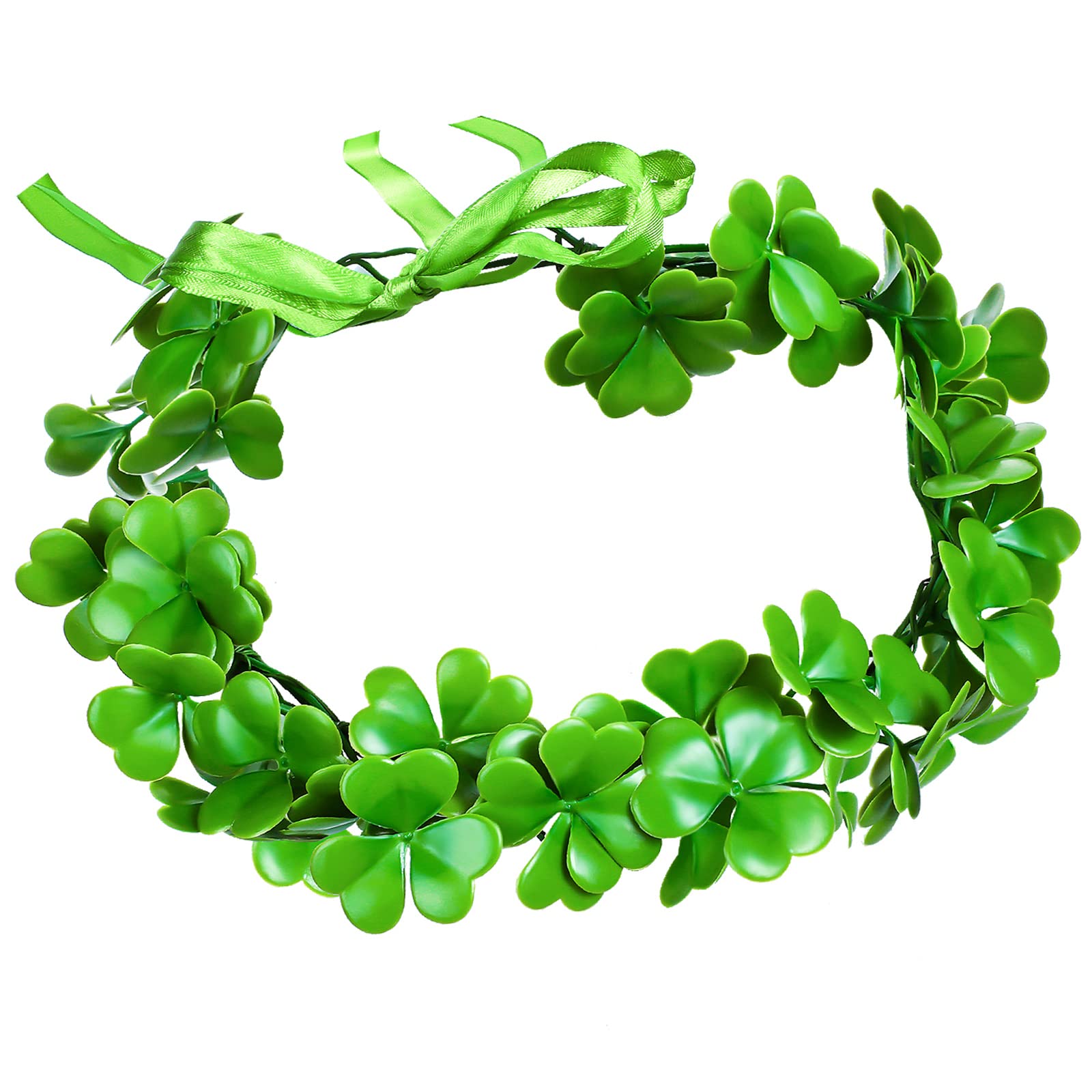 Amazon.com : 2 Pieces St. Patrick's Day Irish Shamrock Headbands Flower ...