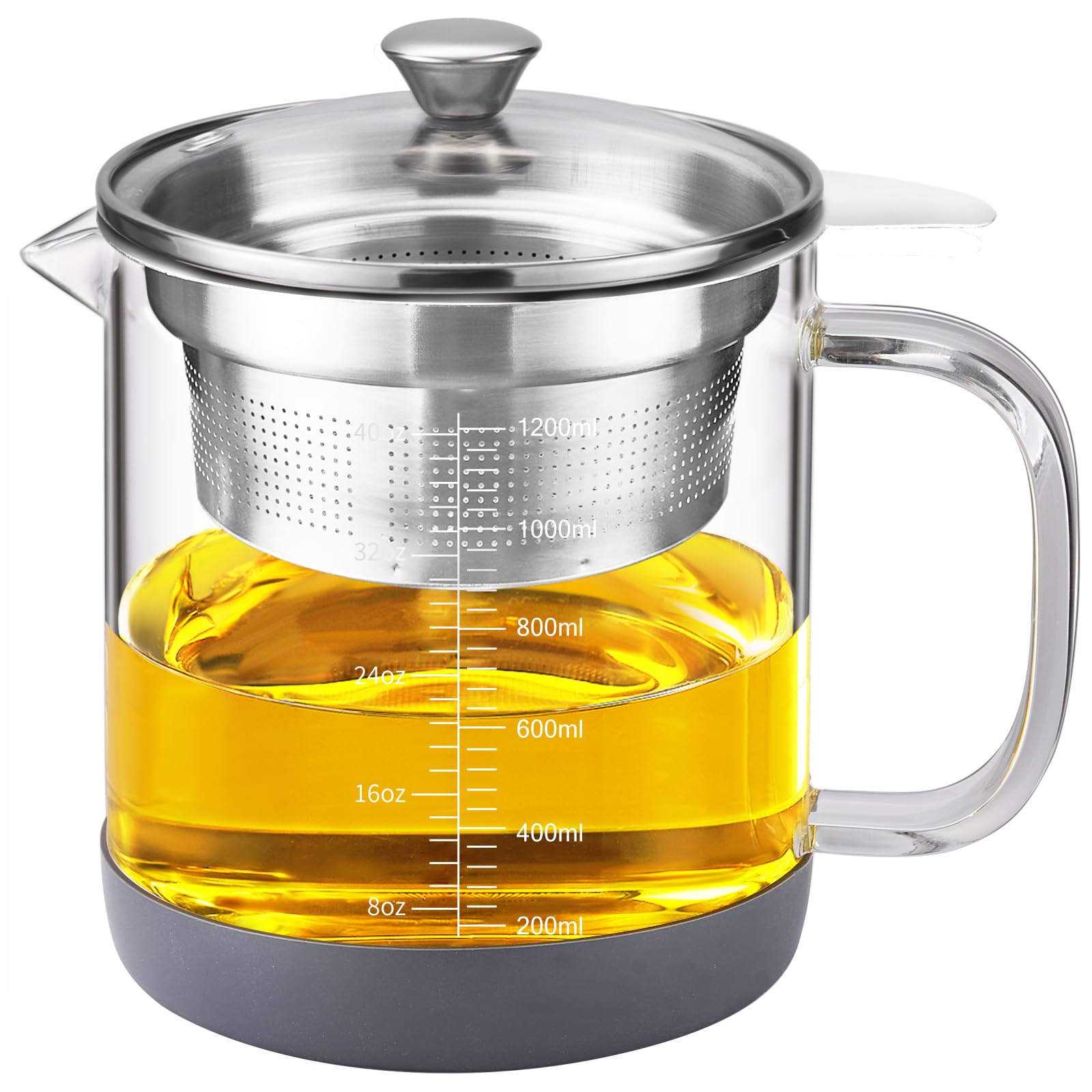 Amazon.com: gegewawa Glass Bacon Grease Container, 40oz/1.2L Bacon ...