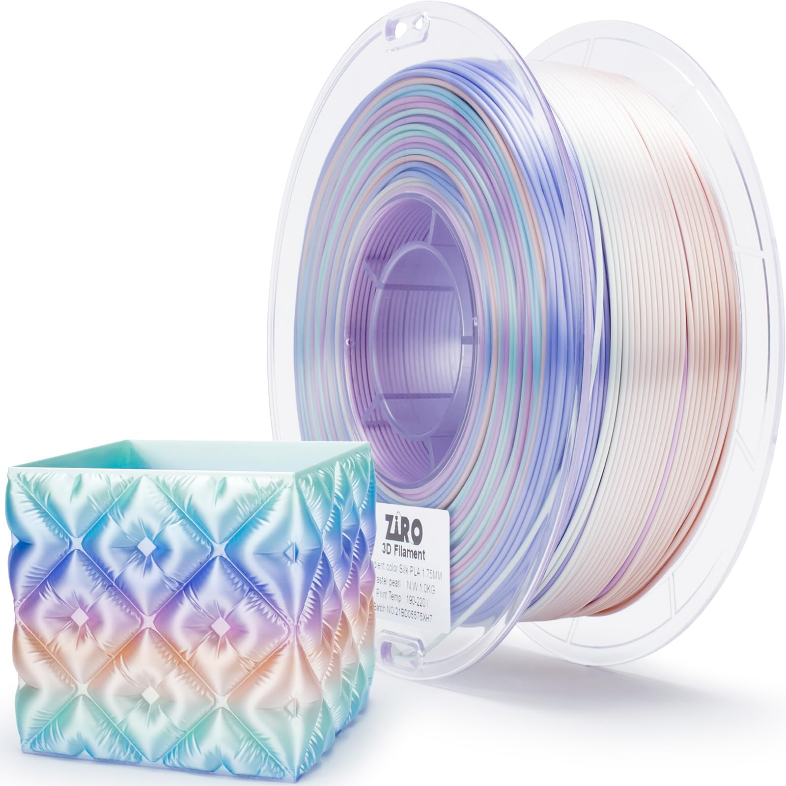 Amazon.com: ZIRO PLA Filament 1.75mm, Matte Multicolors 3D Printer ...