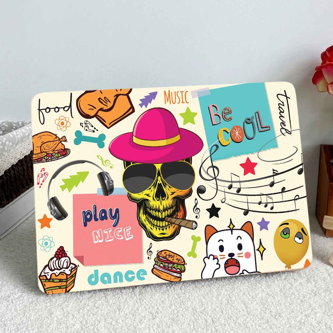 Walllane Psychedelic Doodle Art HD Printed Laptop Skin for HP Dell ...