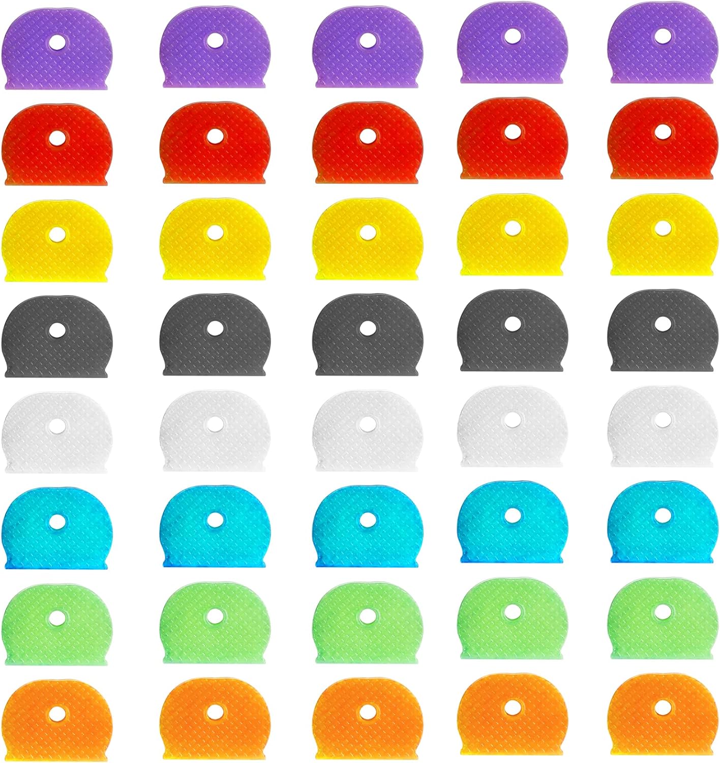 40 Pcs Key Covers Caps, Key Caps Covers Tags Set Flexible Key Covers ...