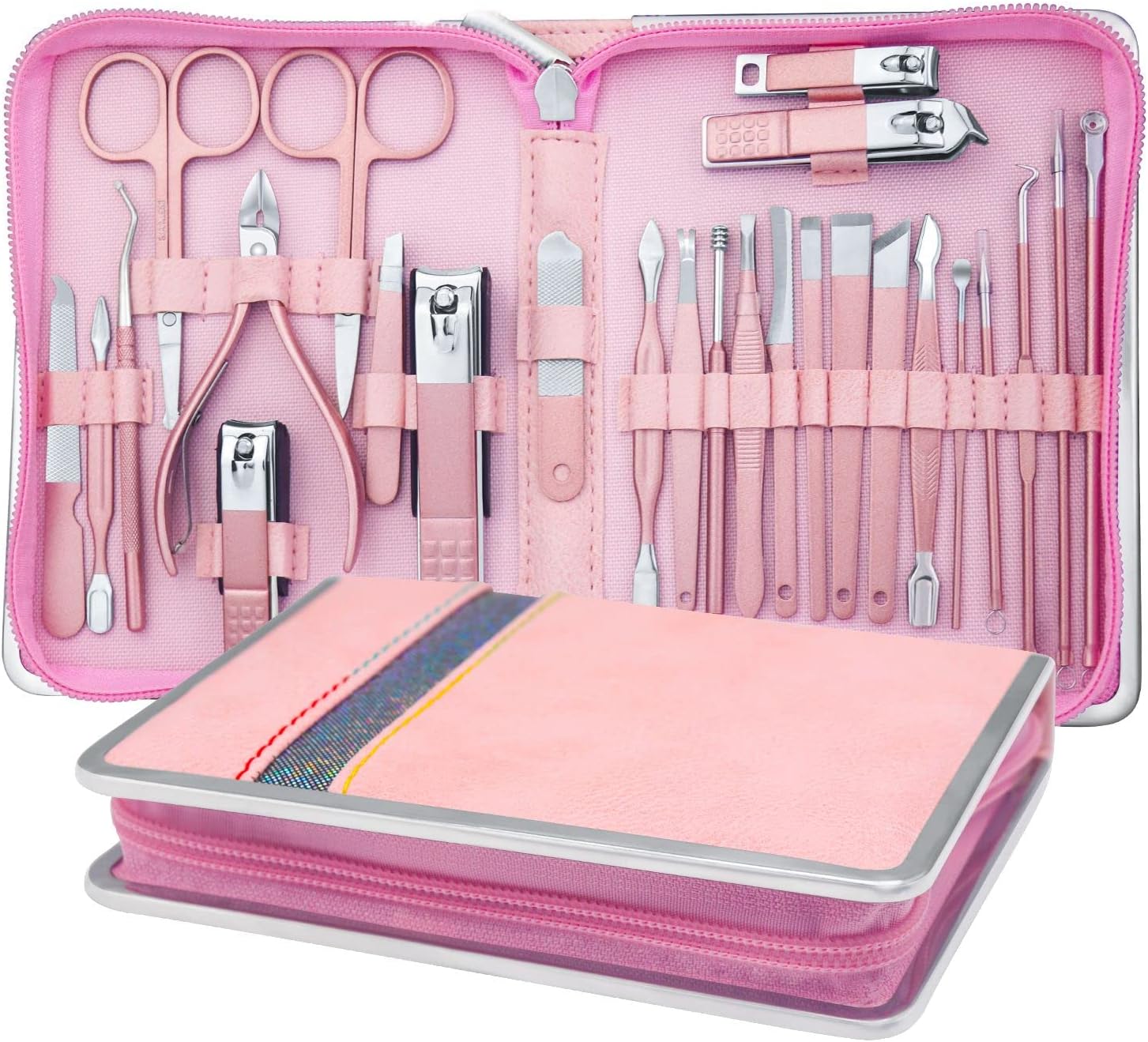 Amazon.com : Professional Manicure Kit - 26 in 1 Pedicure Kit with Nail ...