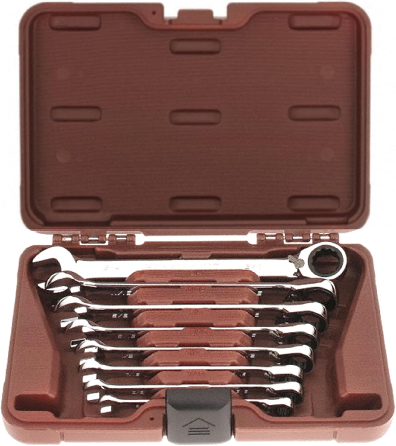 Paramount 8 Piece Inch Ratcheting Reversible Combination Wrench Set, 1/ ...