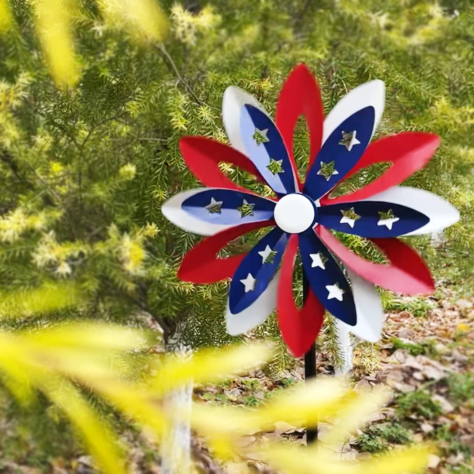 Wind Spinners Outdoor Metal with Patriotic, Magical Garden Windmill ...