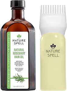 Nature Spell Rosemary Oil for Hair Growth with Root Comb Applicator ...