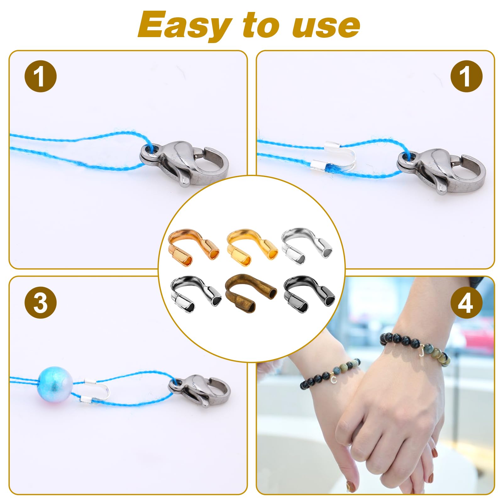 Wire Guards For Jewelry Making 600 Pcs U-shaped Wire Guard Travel ...