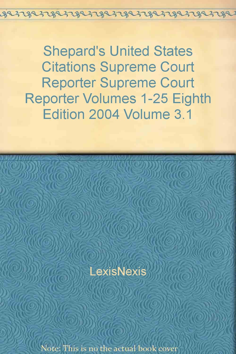 Shepard's United States Citations Supreme Court Reporter Supreme Court ...