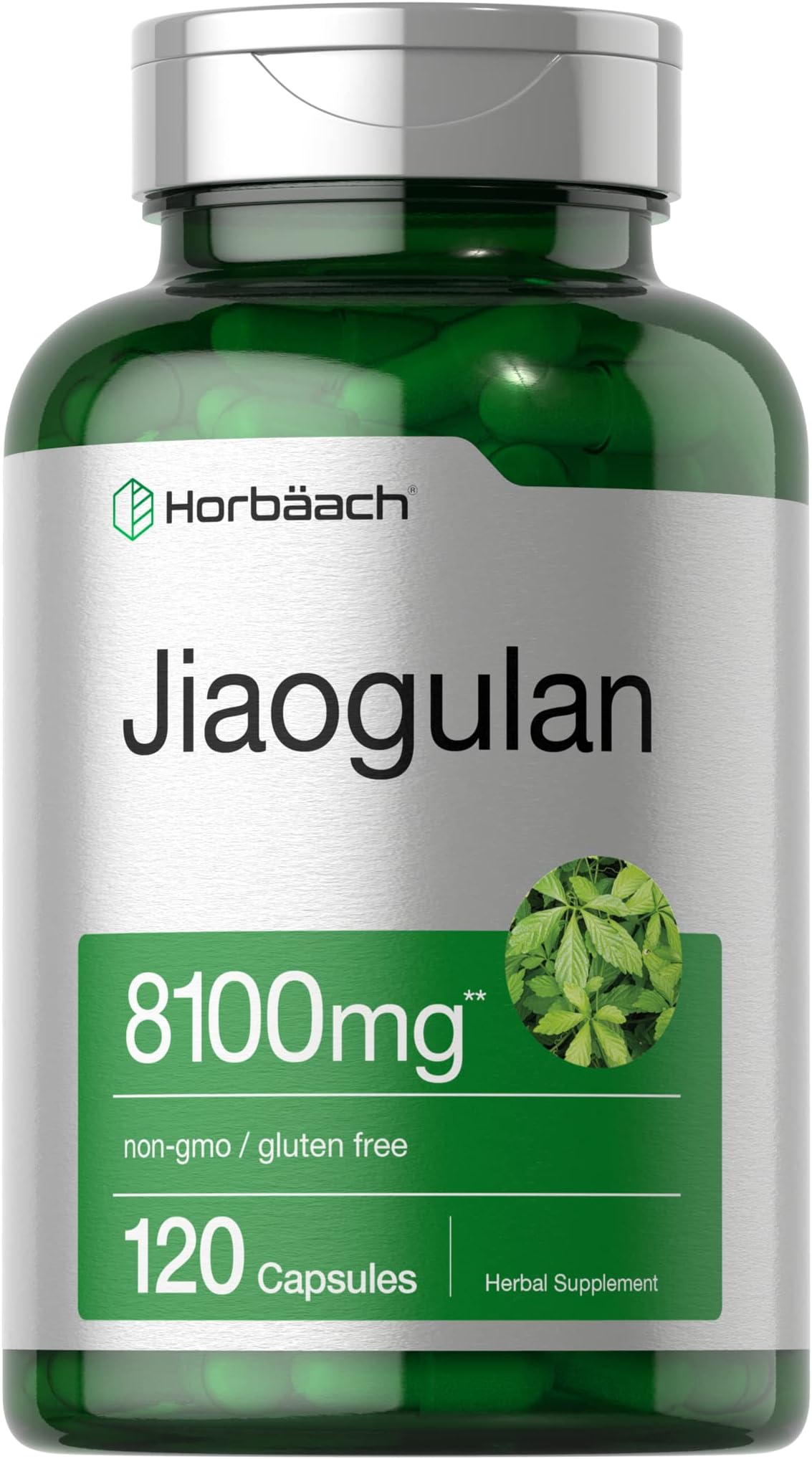 Amazon.com: Horbäach Jiaogulan Capsules | 8100 mg | 120 Count ...