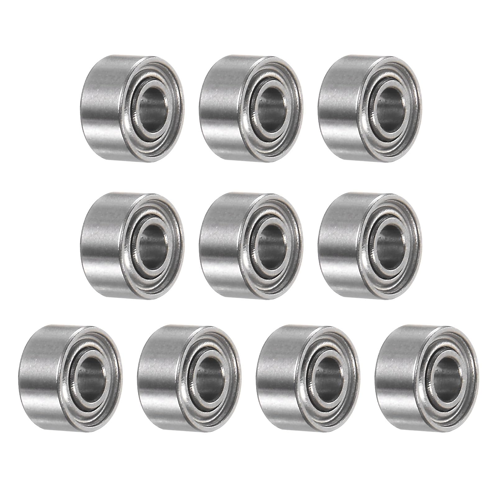 uxcell 10pcs MR52ZZ Deep Groove Ball Bearings 2x5x2.5mm Chrome Steel ...