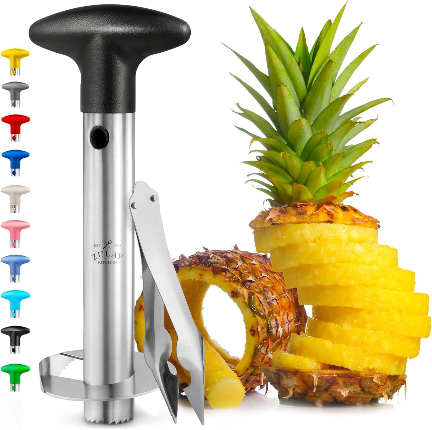 Coupe Ananas, JESSTOLO Découpe Ananas en Acier Inoxydable 3-en-1 pour ...