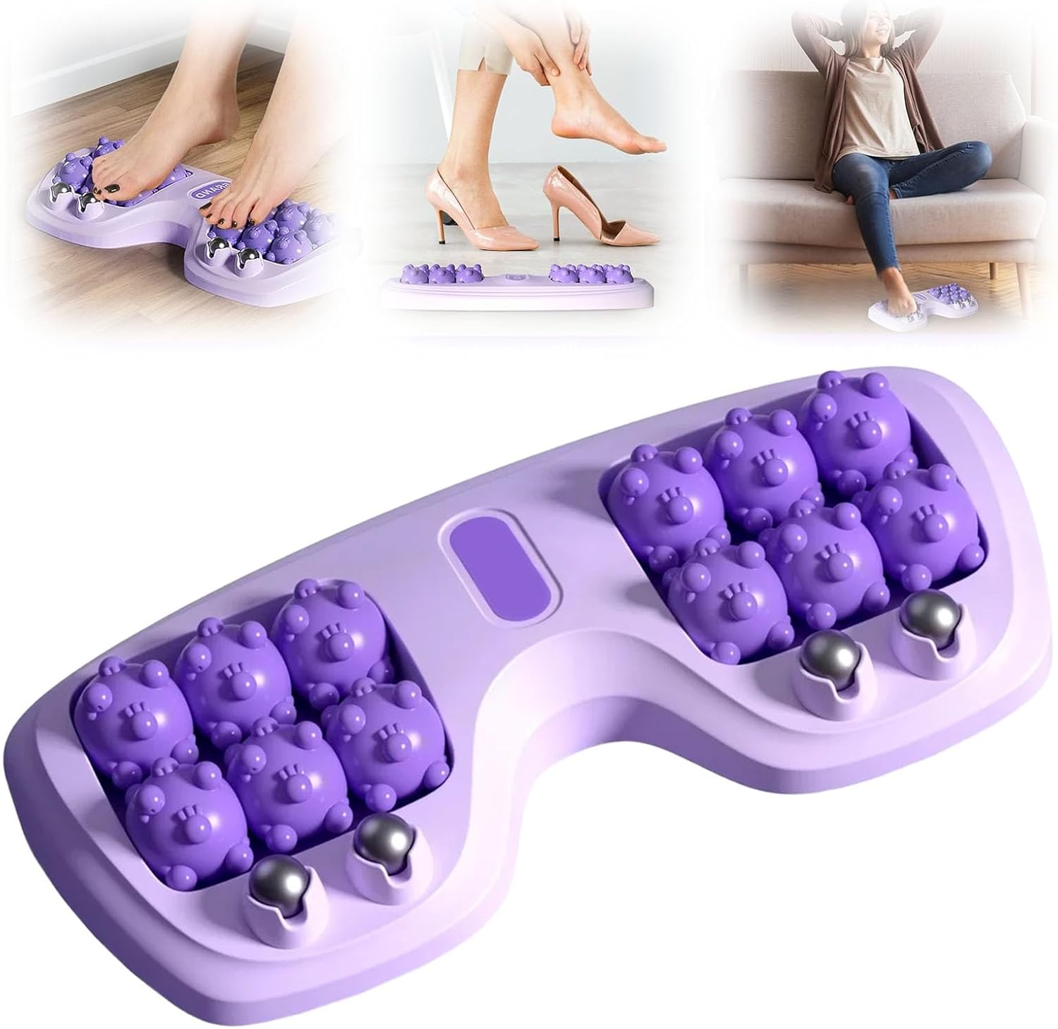Amazon.com: Portable Double Foot Massage Roller, 2025 New Dual Foot ...