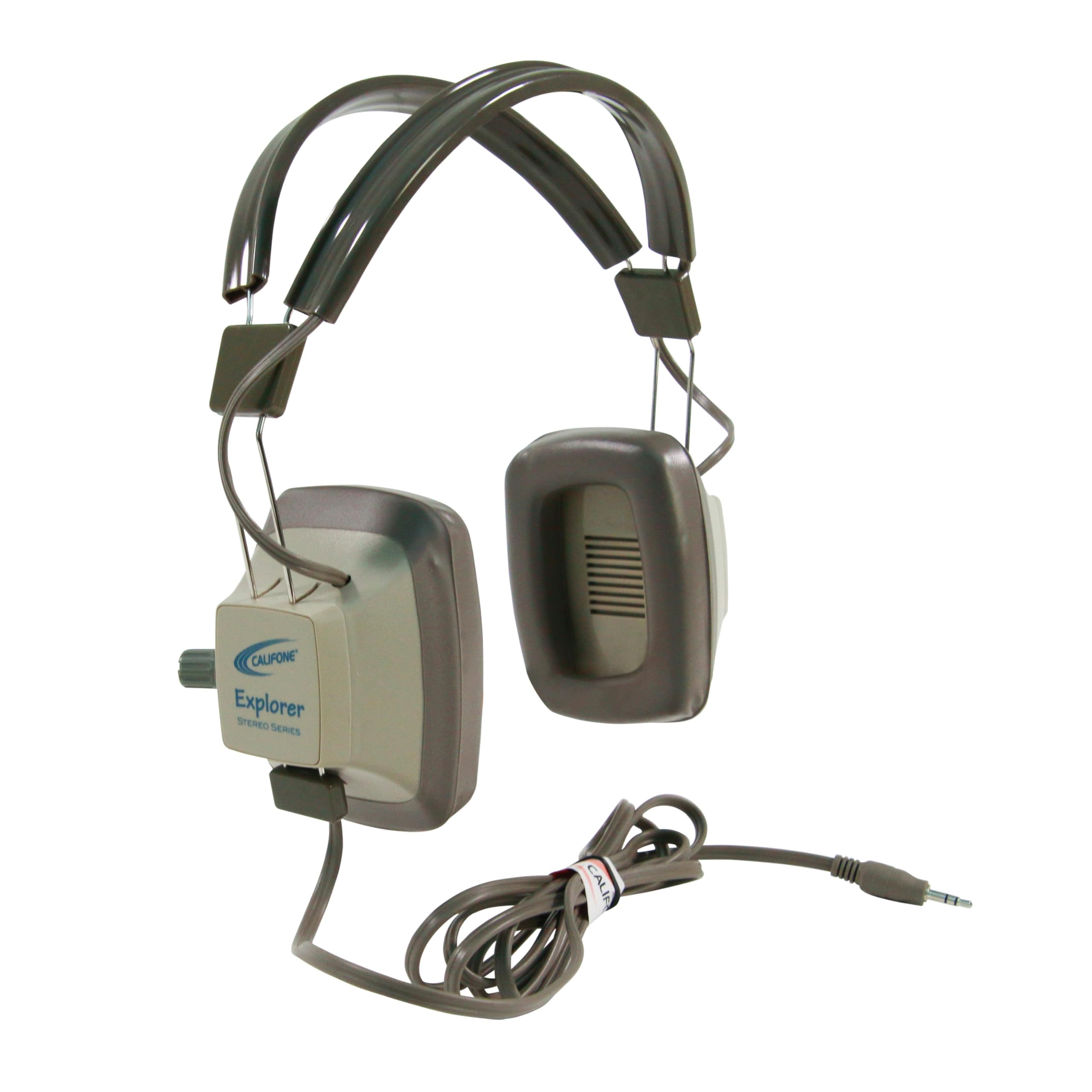 Amazon.com: Califone EH-3SV Headset with 3.5mm,Beige/Light Gray ...