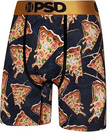PSD Men's Pizza Gold Boxer Briefs, Multi, XXL at Amazon Men’s Clothing ...