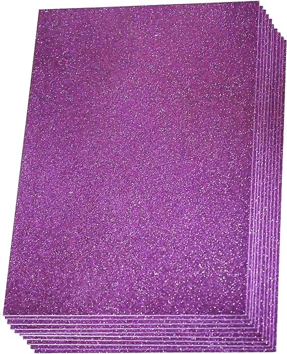 TrifleArte Glitter Foam Sheets | A4 Size Self-Adhesive Sparkle EVA ...