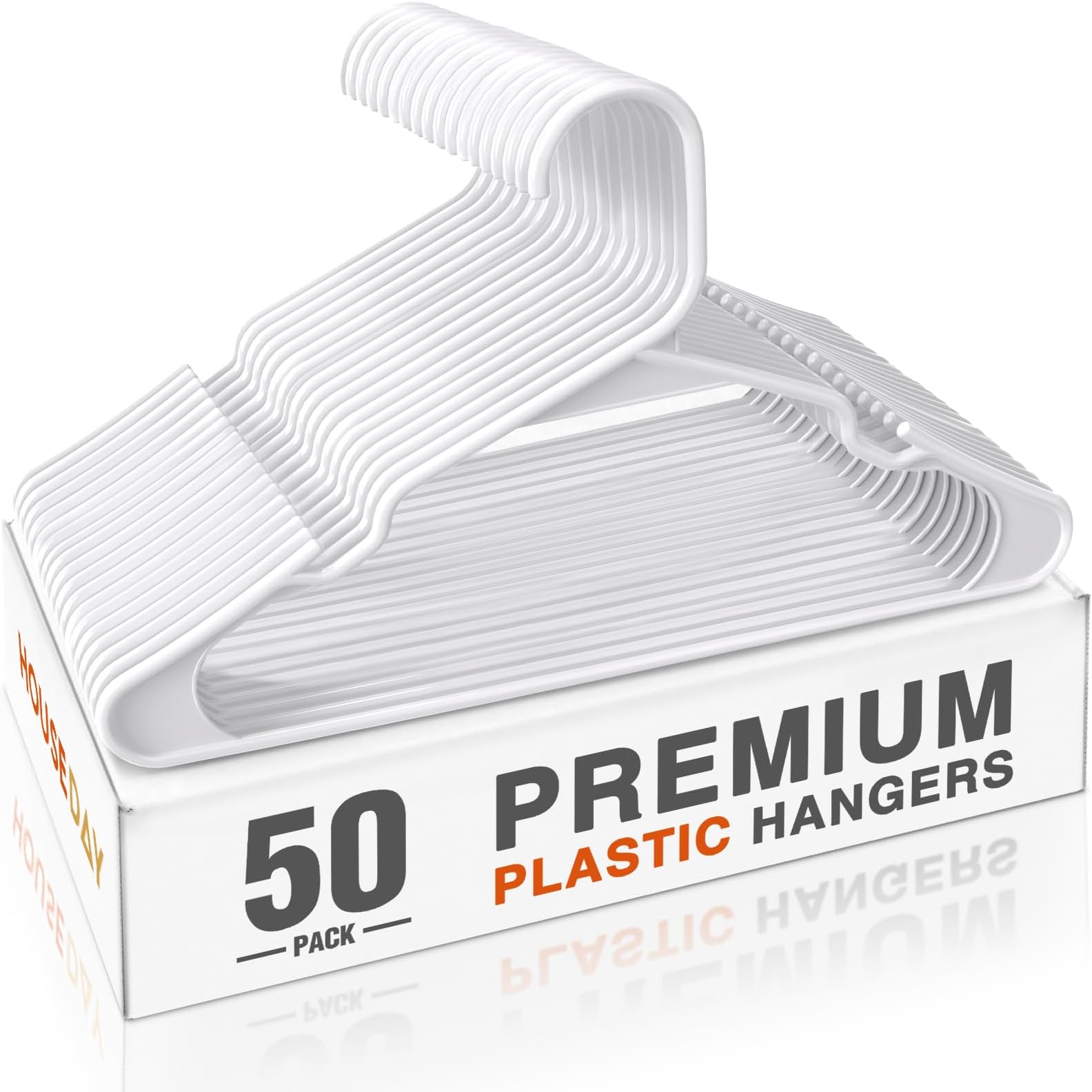 Amazon.com: Utopia Home Plastic Hangers 50 Pack - Perfect for Clothes ...
