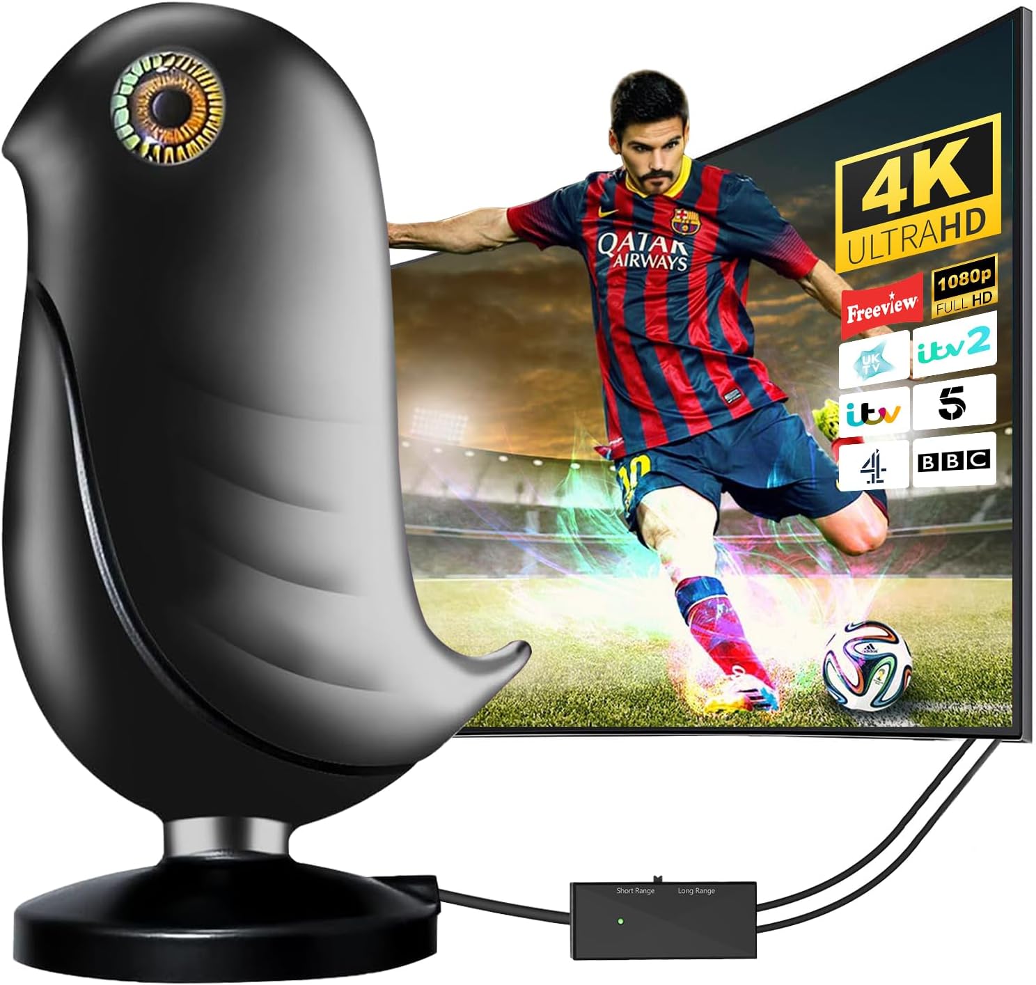 One For All Amplified Indoor Digital TV Aerial - 5G Filter- Ready to ...
