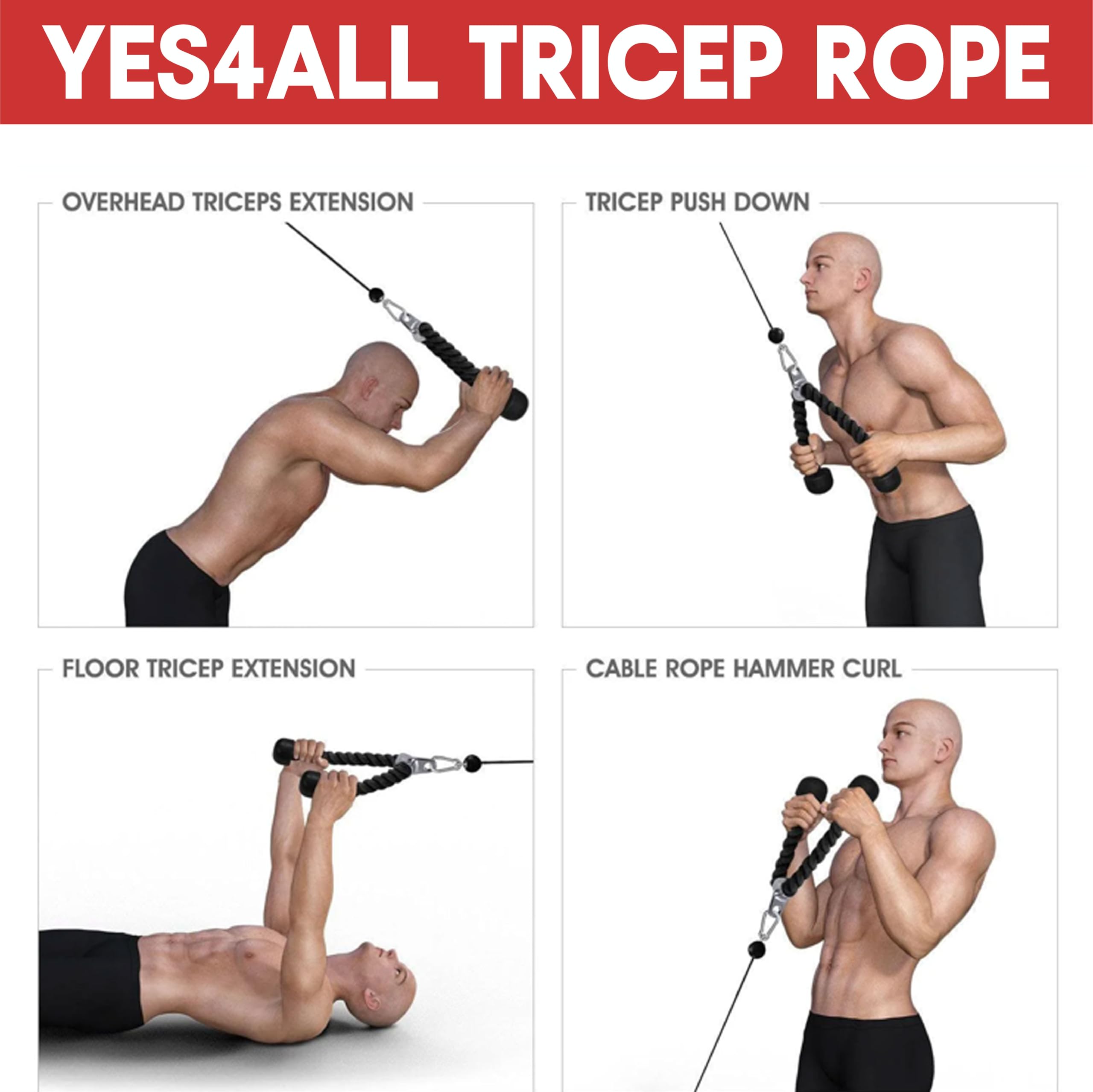 Tricep Cable Pushdown At Home Rope Triceps Pushdown — Rehab Hero