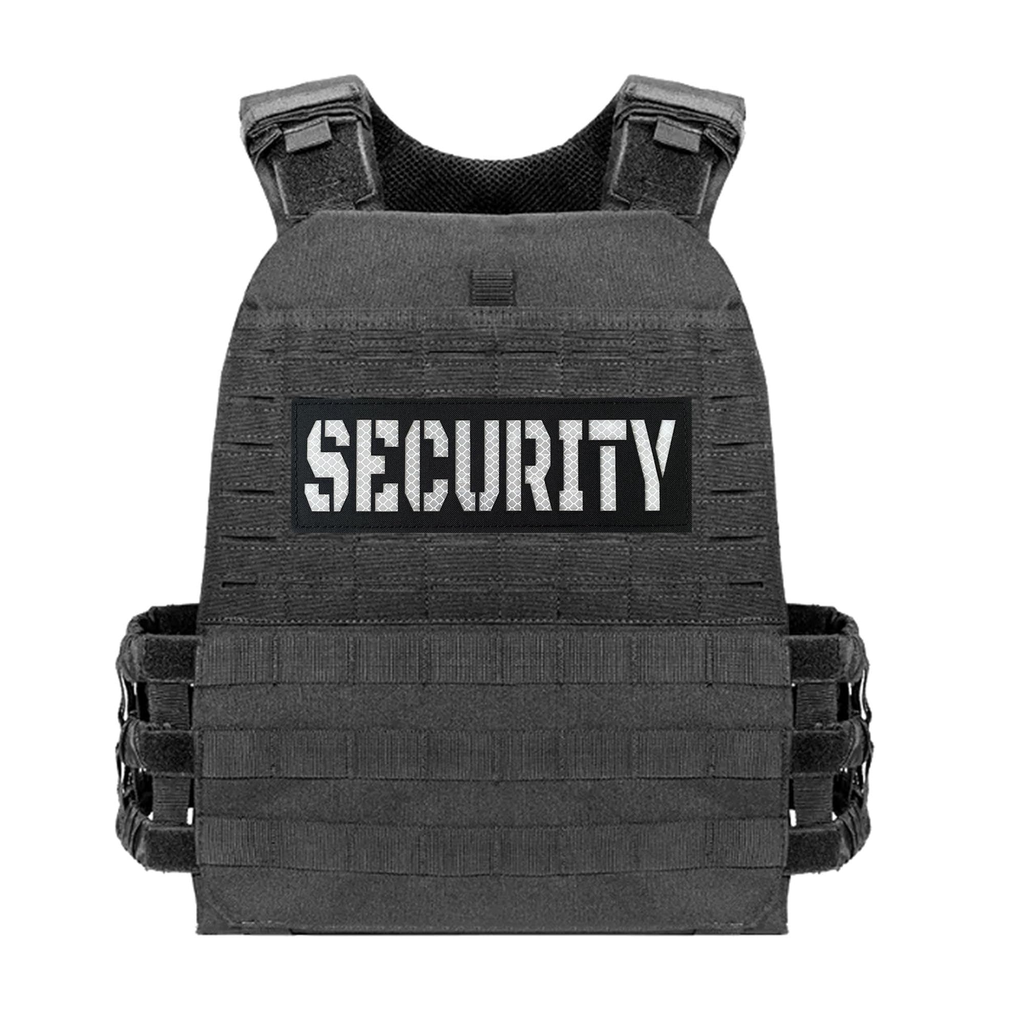 Security Guard Equipment Ultra Reflective Hook And Loop Patch ...