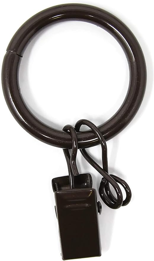 Amazon.com: Urbanest Solid Metal Window Drapery Curtain Panel Ring with ...
