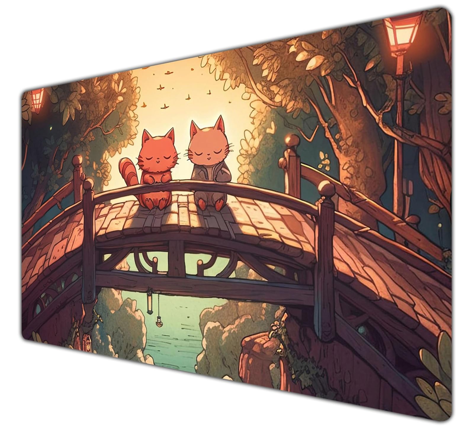 Amazon.com : Anime Mouse Pad, Kawaii Desk Mat, Japanese Art Desk Pad ...