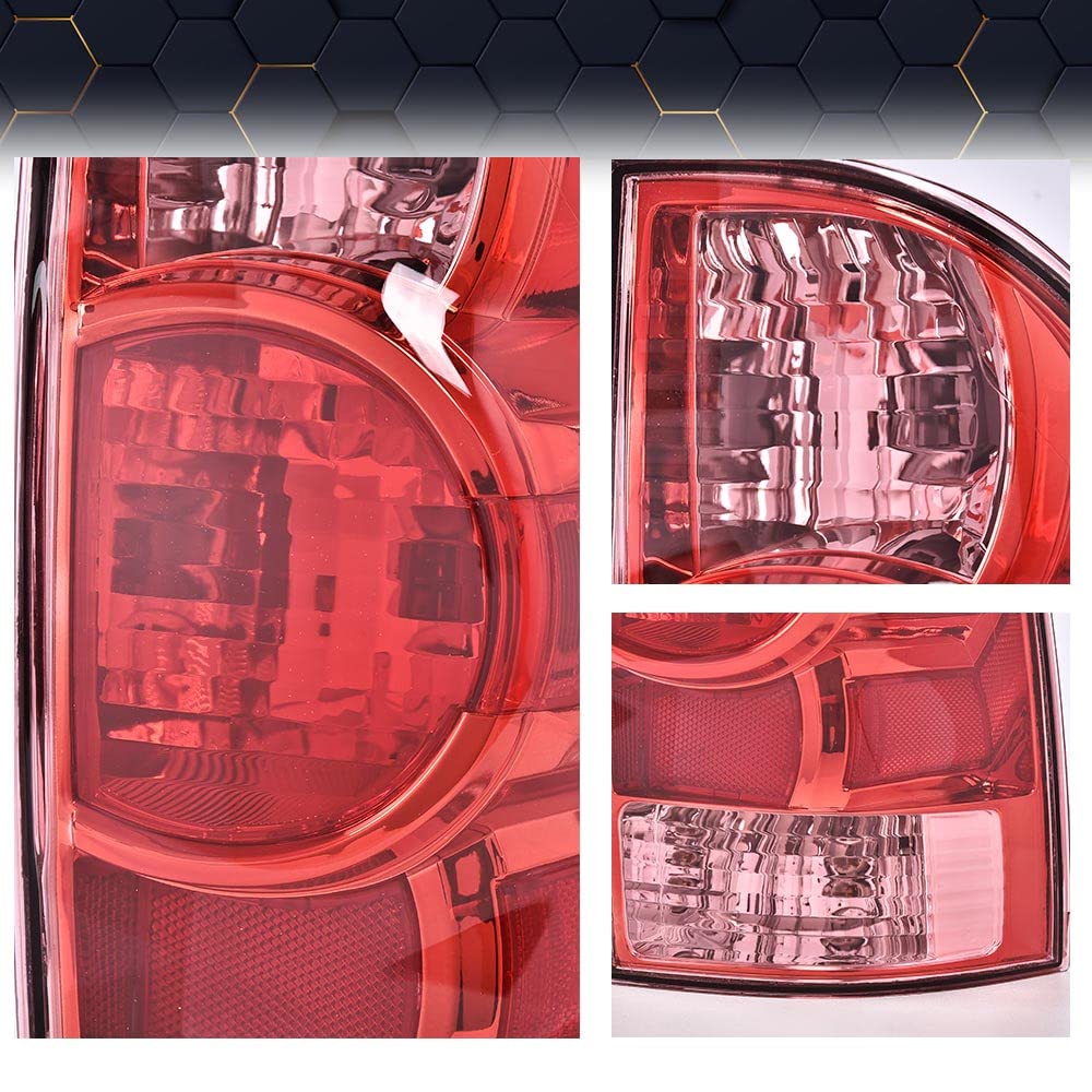 PIT66 Tail Light Rear Brake Lamp Driver + Passenger Side W/O Bulbs ...