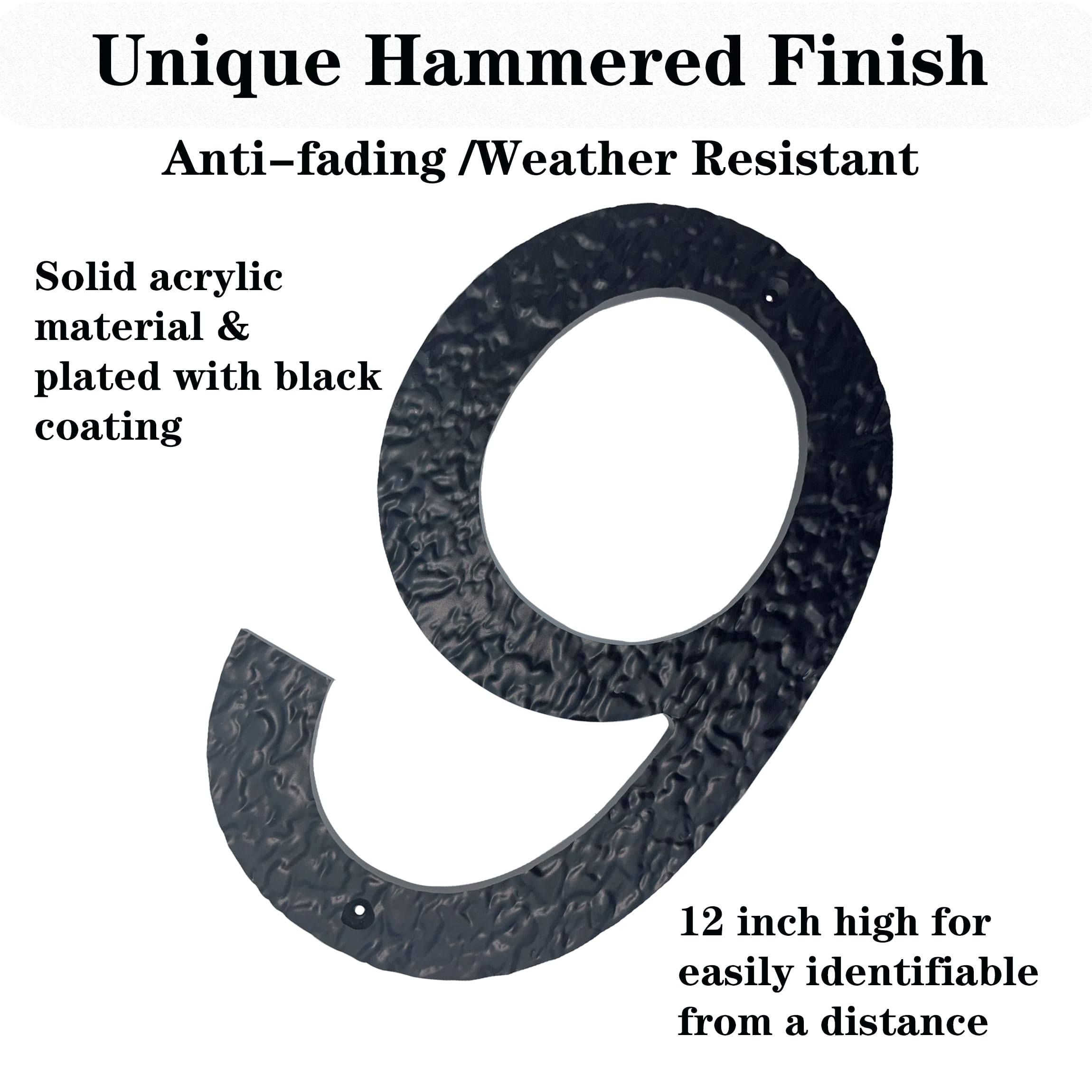 Snapklik.com : 12 Inch High House Numbers For Outside - Anti-Fading ...