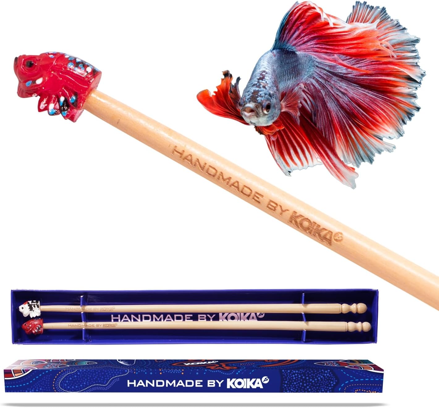 Amazon.com : KOIKA Fish Training Stick Toys Fish Tank Decor Betta ...