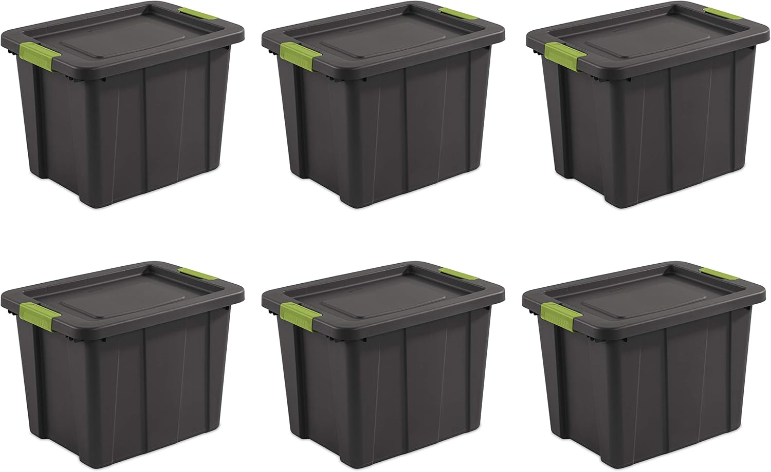 Sterilite 15253V06 18 Gallon/68 L Latching Tuff1 Tote (6 Pack) : Amazon ...