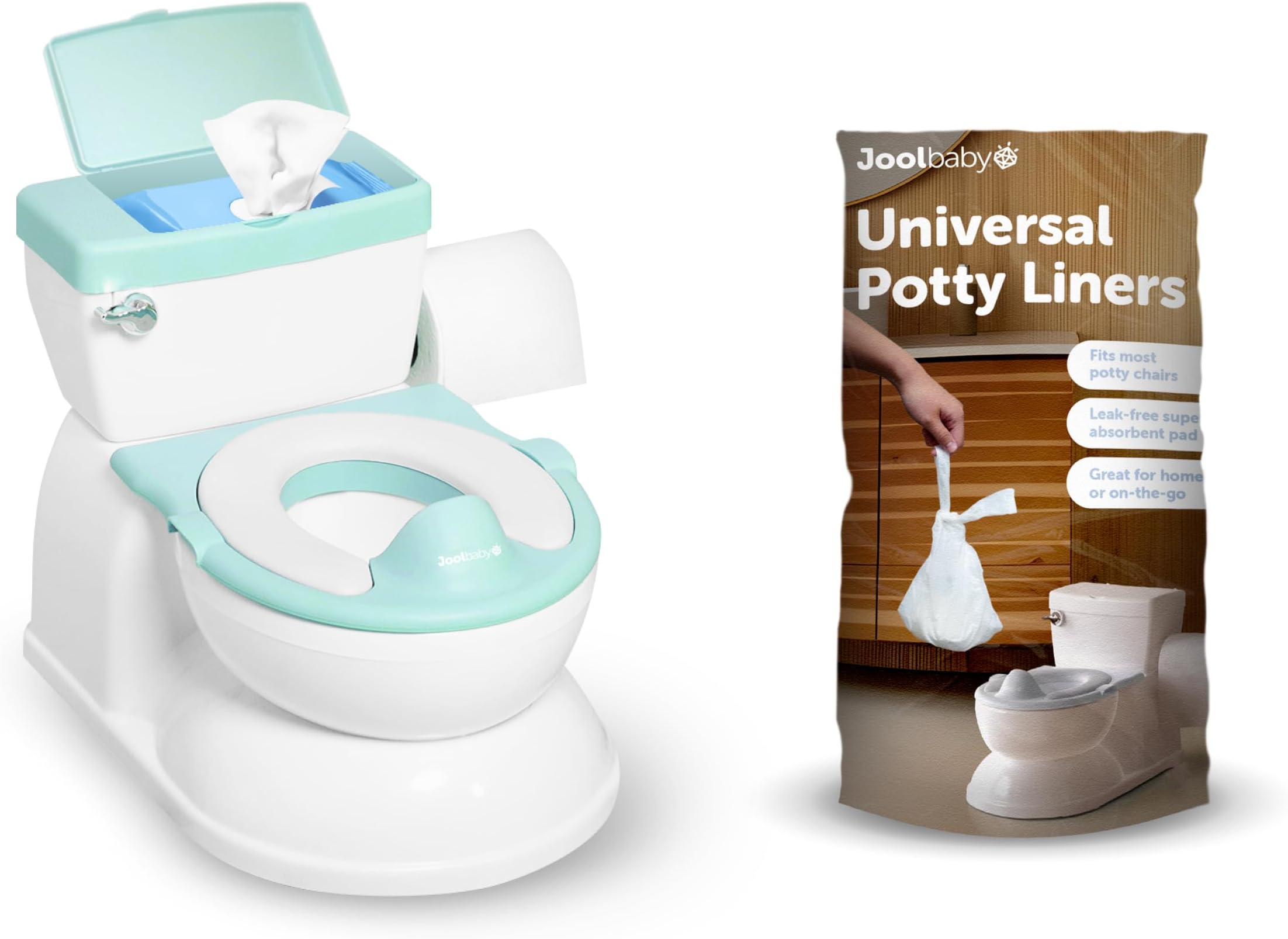 Amazon.com: Real Feel 2-in-1 Potty (Aqua) + Disposable Potty Liners : Baby
