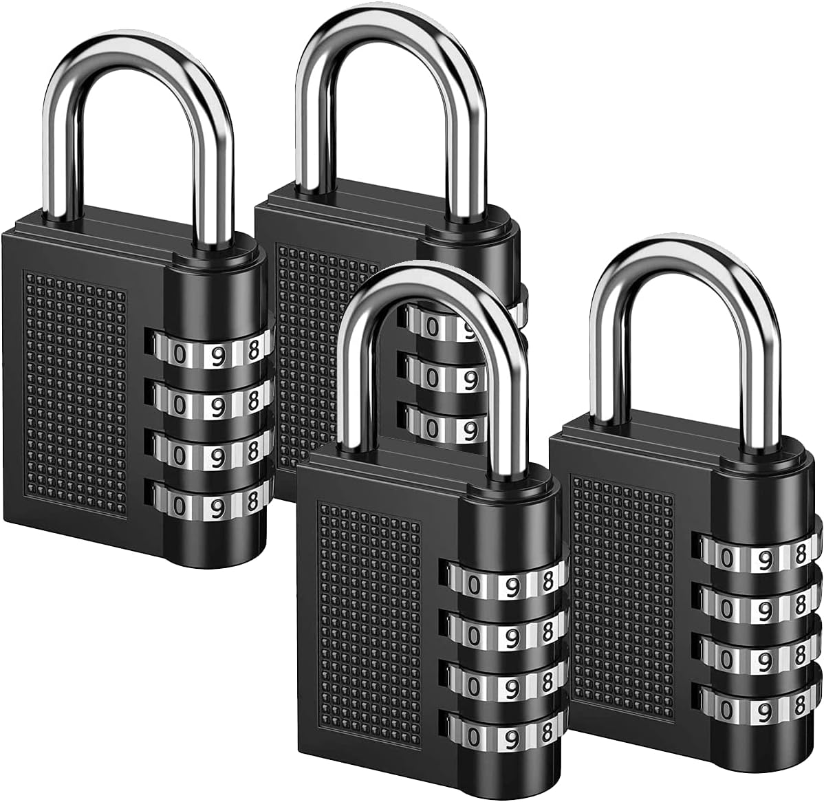 Drenky Combination Padlock with Code, Zinc Alloy 4 Digit Locker ...