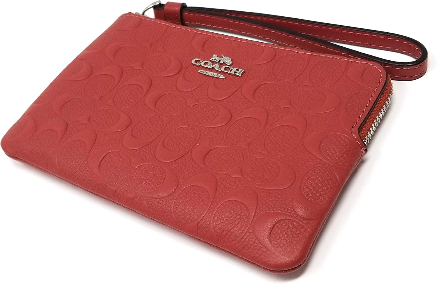 Coach F67555 Signature Leather Corner Zip Wristlet: Handbags: Amazon.com