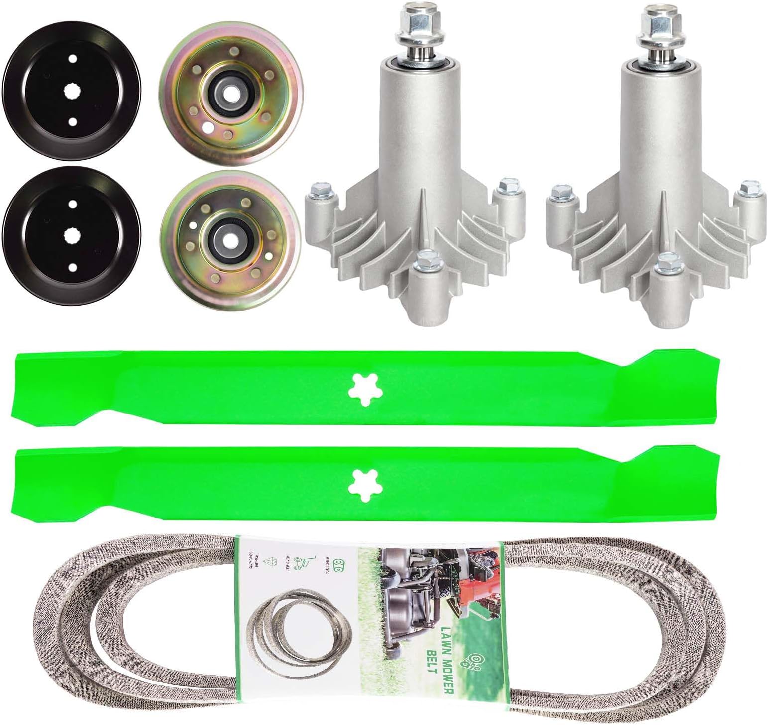Amazon.com : TENGMUJX 42 inch Mower Deck Rebuild Kit for CRA ftsman Husq Varna LT1000 LT2000 ...