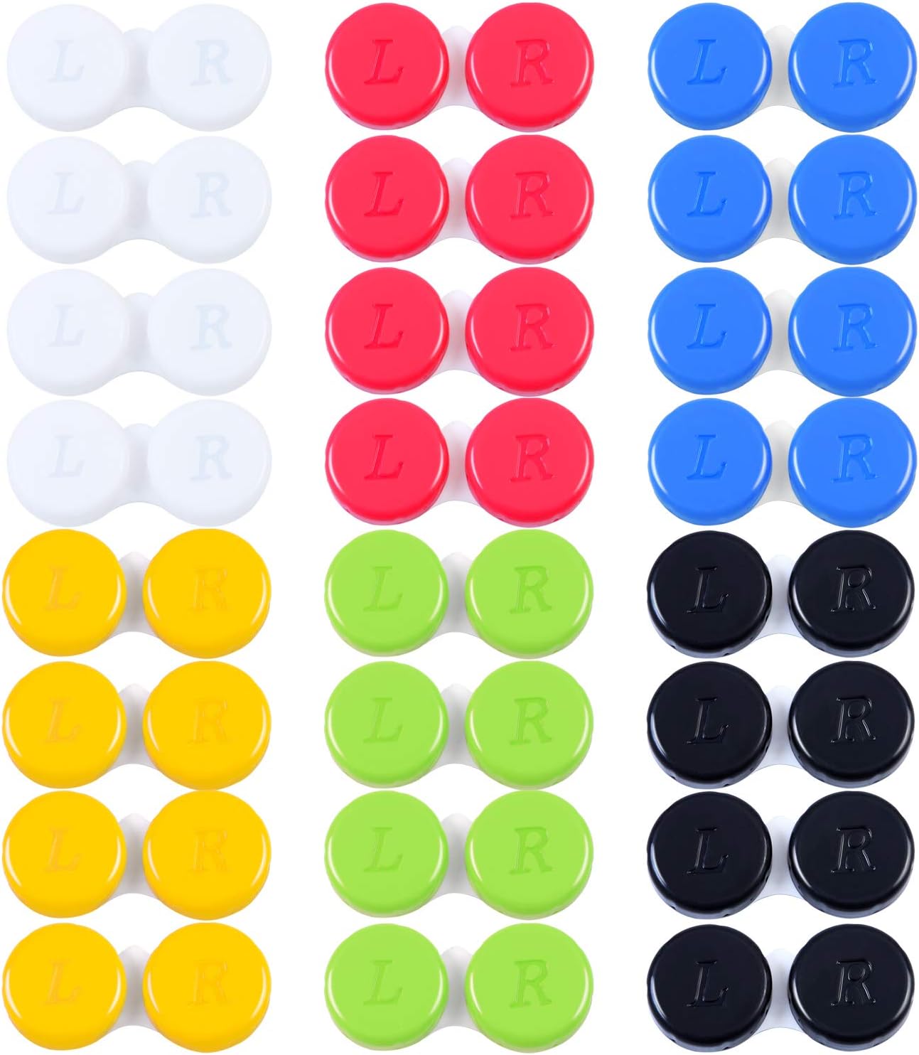 Amazon.com: Elcoho 24 Pack Contact Lens Cases Contact Lens Holder Box ...