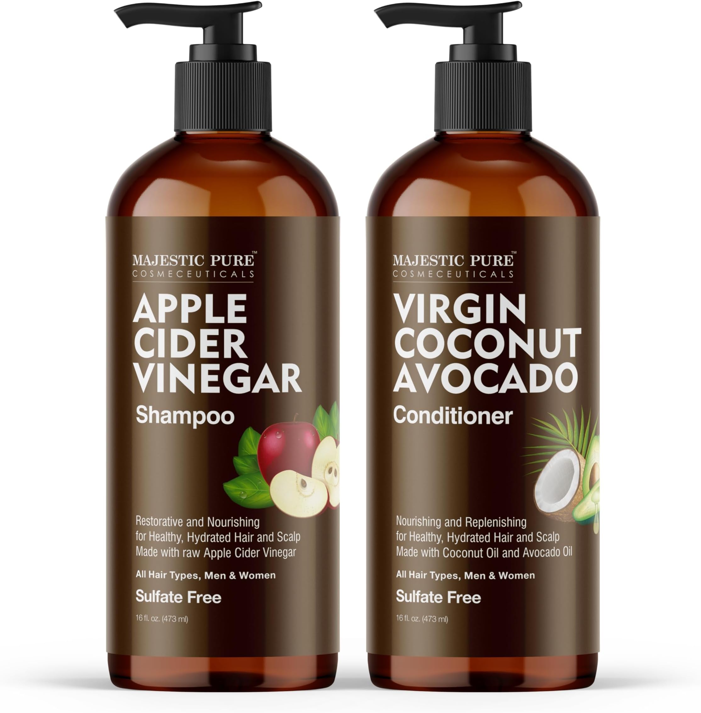 Amazon.com : Argan Oil Shampoo and Conditioner Set - Sulfate-Free ...